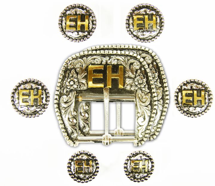 RS Custom Concho's Saddle Set