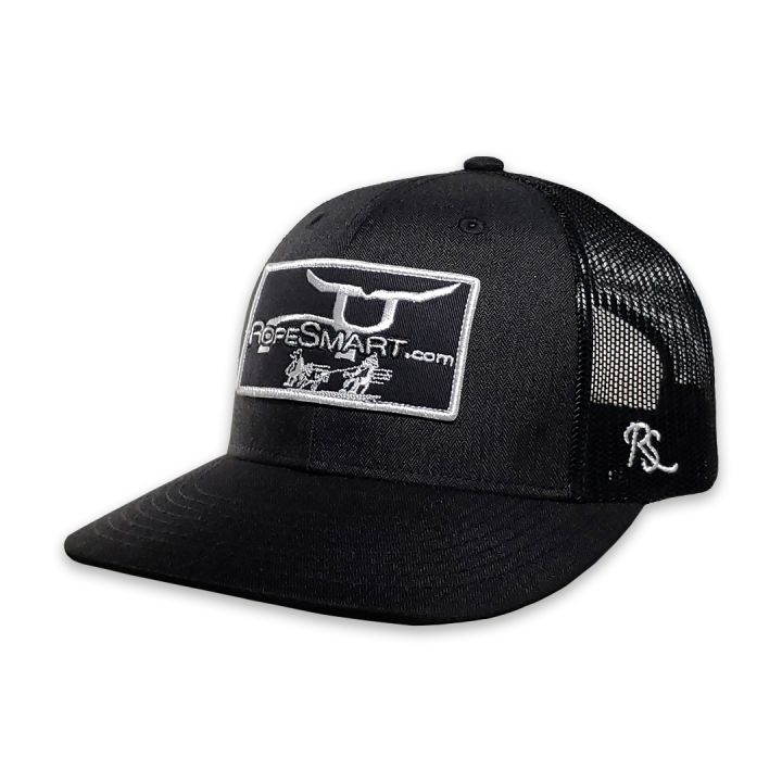 RopeSmart Classic Cowboy Patch Black Cap