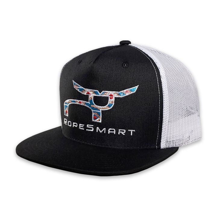 RopeSmart Santa Fe Logo Embroidered Black Trucker Cap